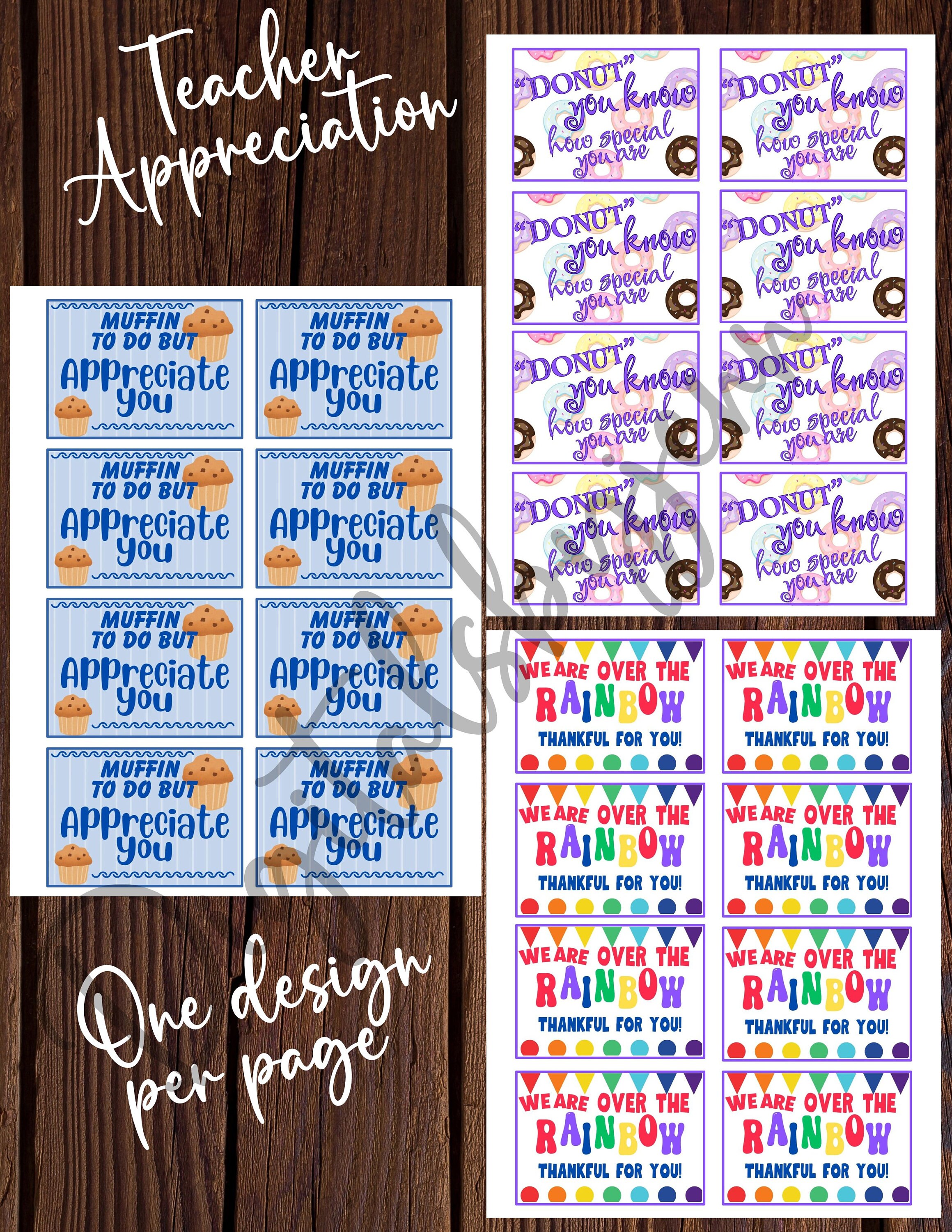 Teacher Appreciation Gift Tag|teacher Gift Tag Printable|gift Tag ...