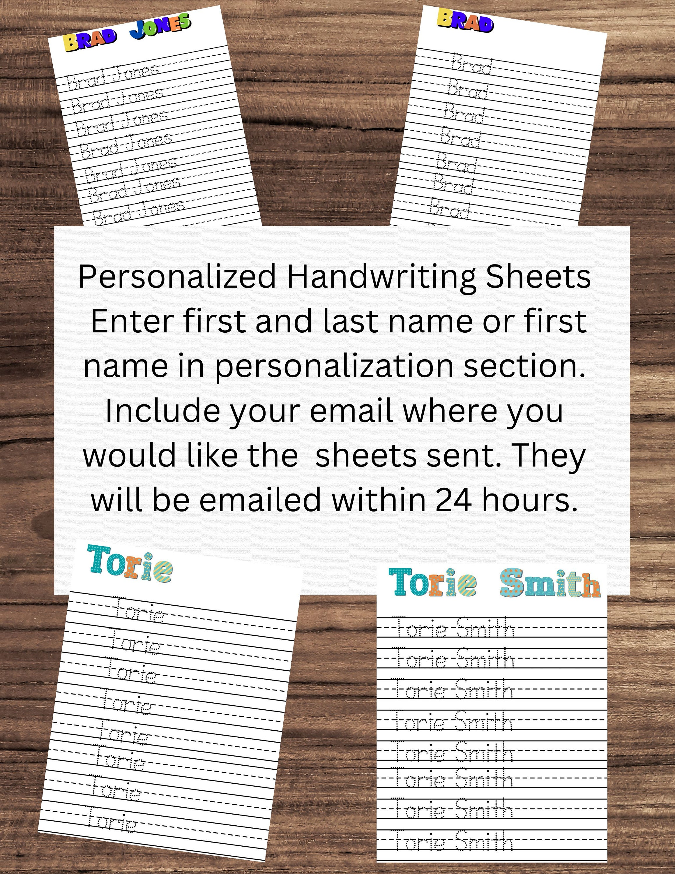 Customized Handwriting Worksheets| Personalized Name Tracing Worksheets ...