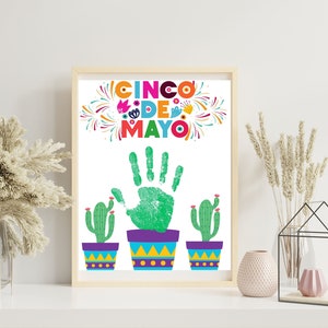 Cinco De Mayo Handprint Art Template|preschool Cinco De Mayo Art| Easy ...