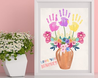 Mother’s Day Handprint Art Template|preschool Art|easy Mother’s Day ...