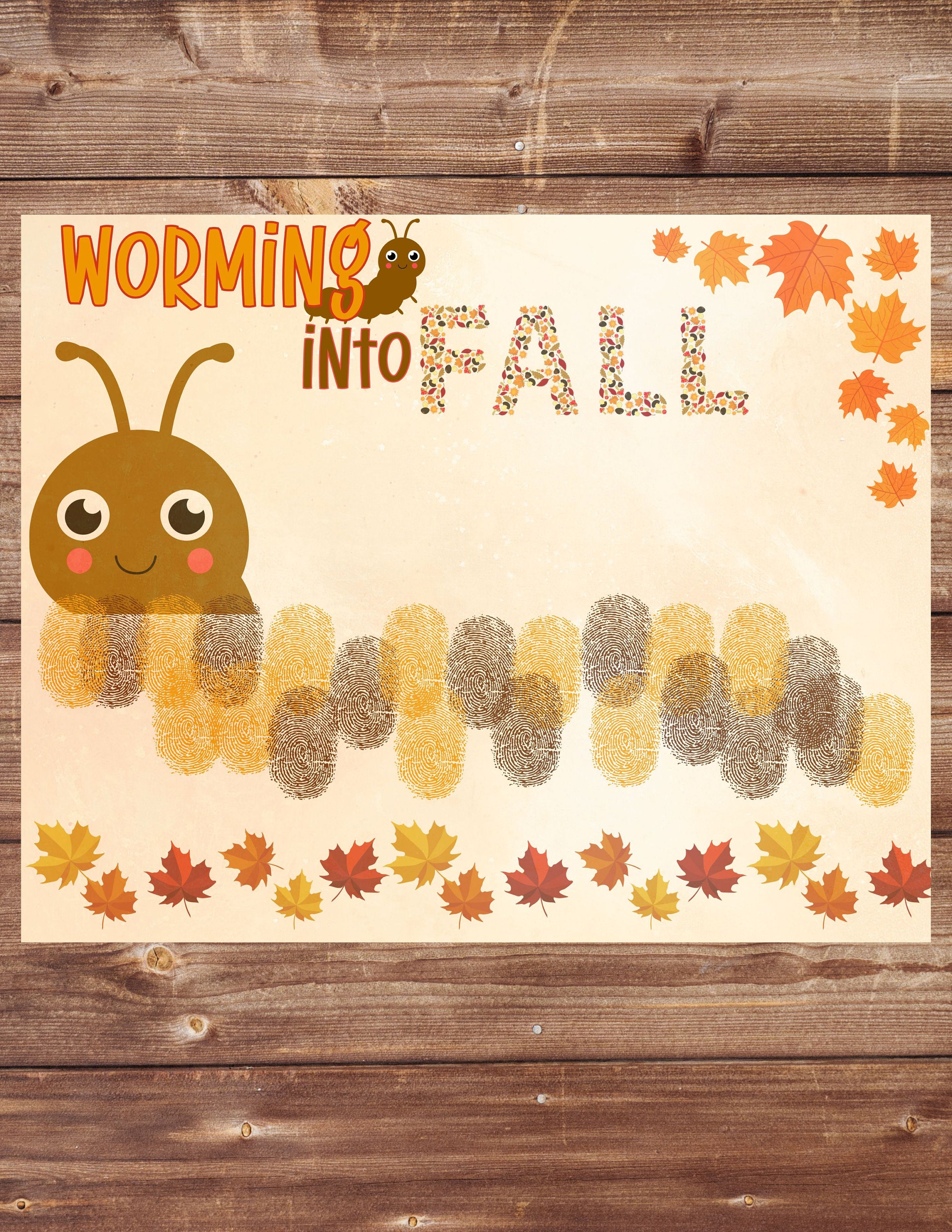 Fall Handprint Art Template|preschool Fall Art| Easy Fall Craft ...