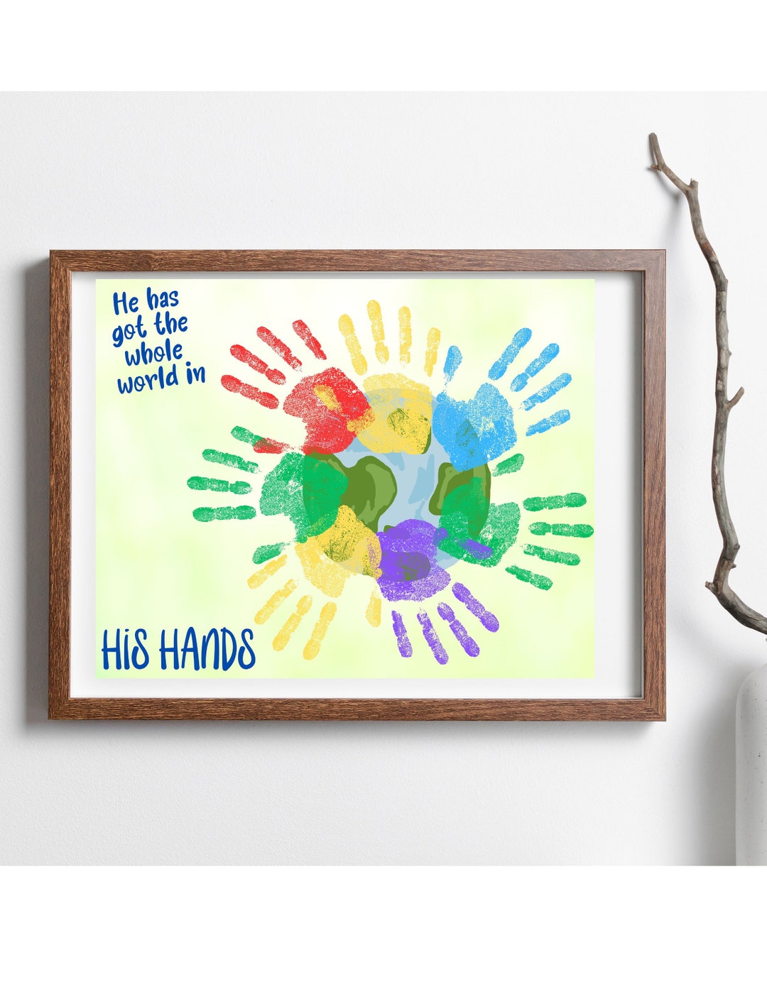 Spring Handprint Art Template|preschool Spring Art| Easy Spring Craft ...