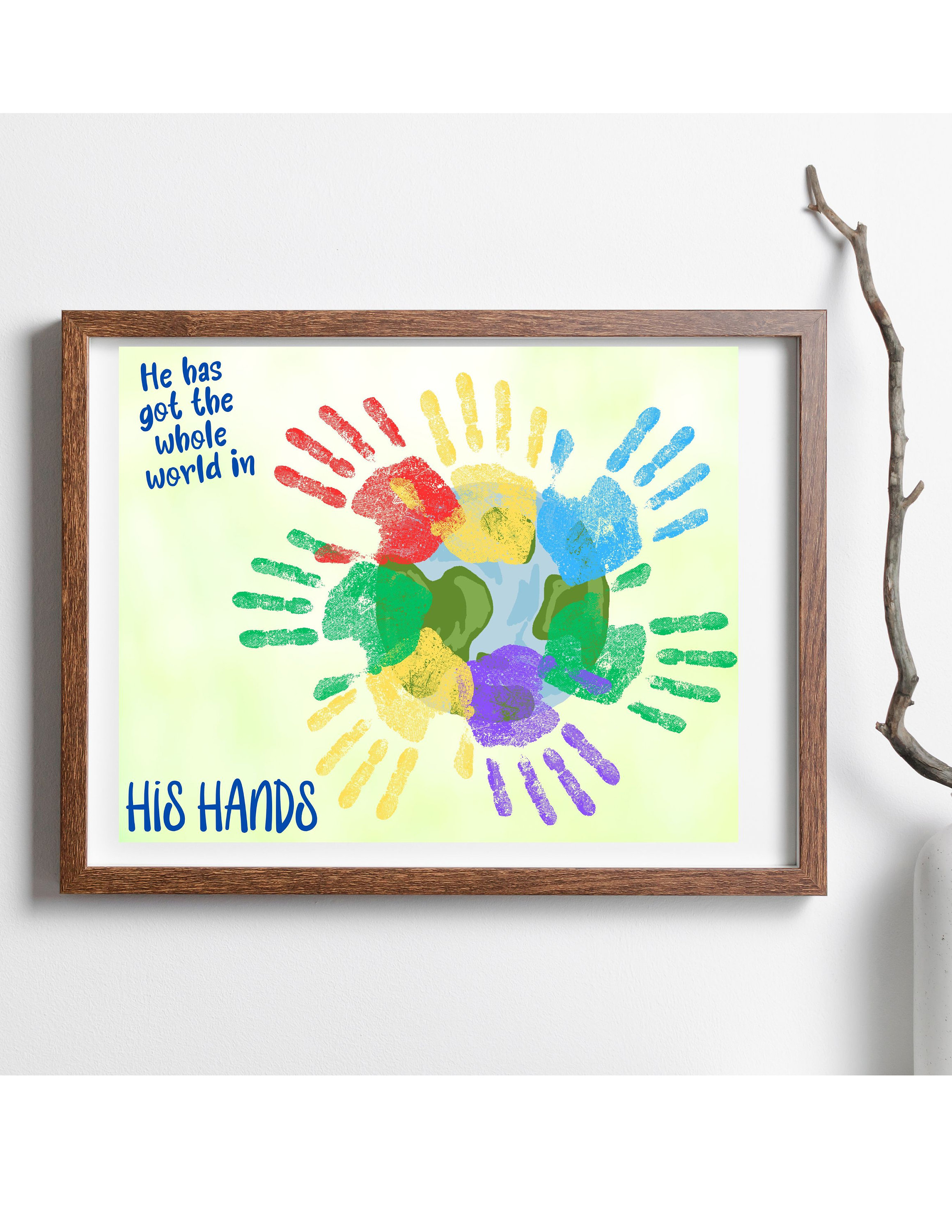 Spring Handprint Art Template|preschool Spring Art| Easy Spring Craft ...