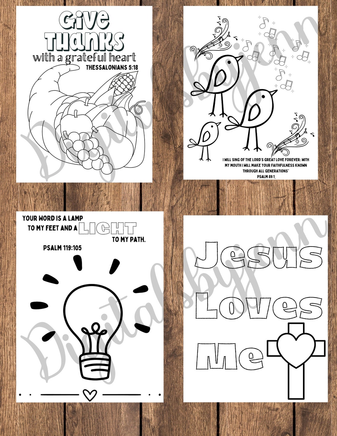 Bible Verse Coloring Pages for Preschoolers, Preschool Bible Verses ...