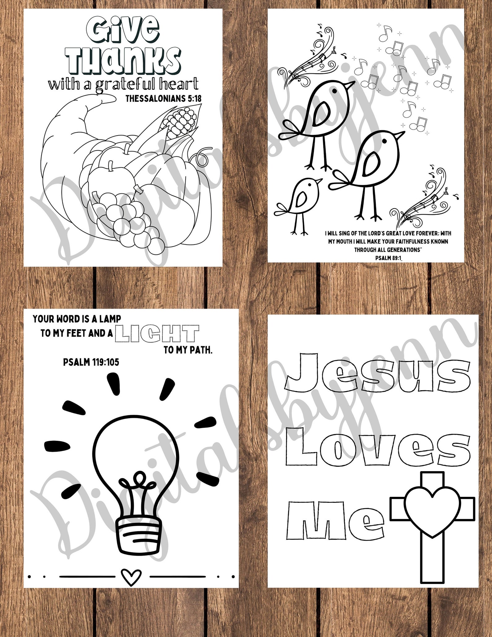 Bible Verse Coloring Pages for Preschoolers, Preschool Bible Verses ...