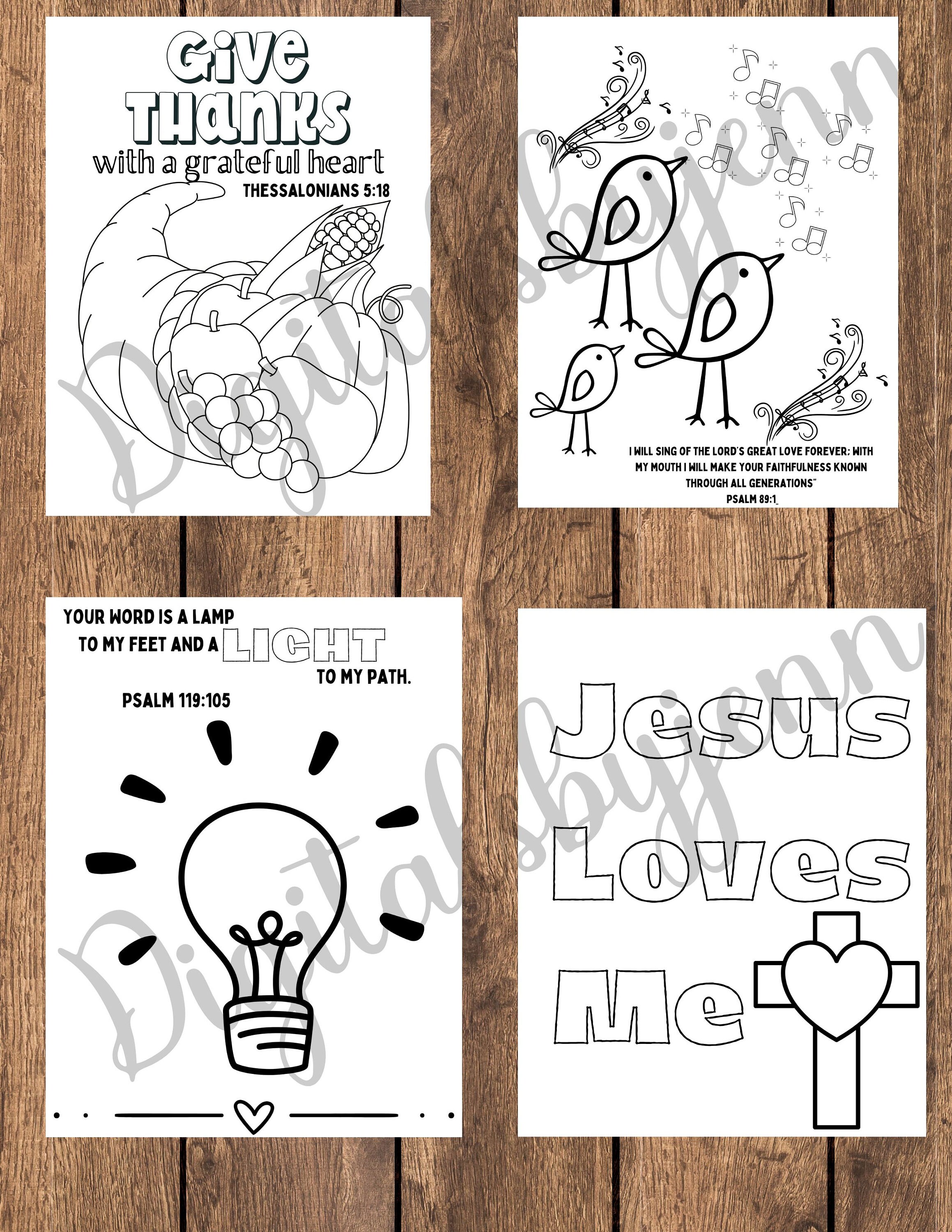 Bible Verse Coloring Pages for Preschoolers, Preschool Bible Verses ...