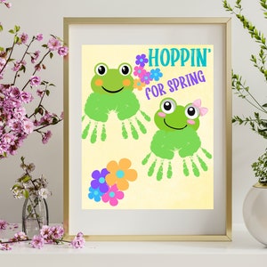 Spring Handprint Art Template|preschool Spring Art| Easy Spring Craft ...