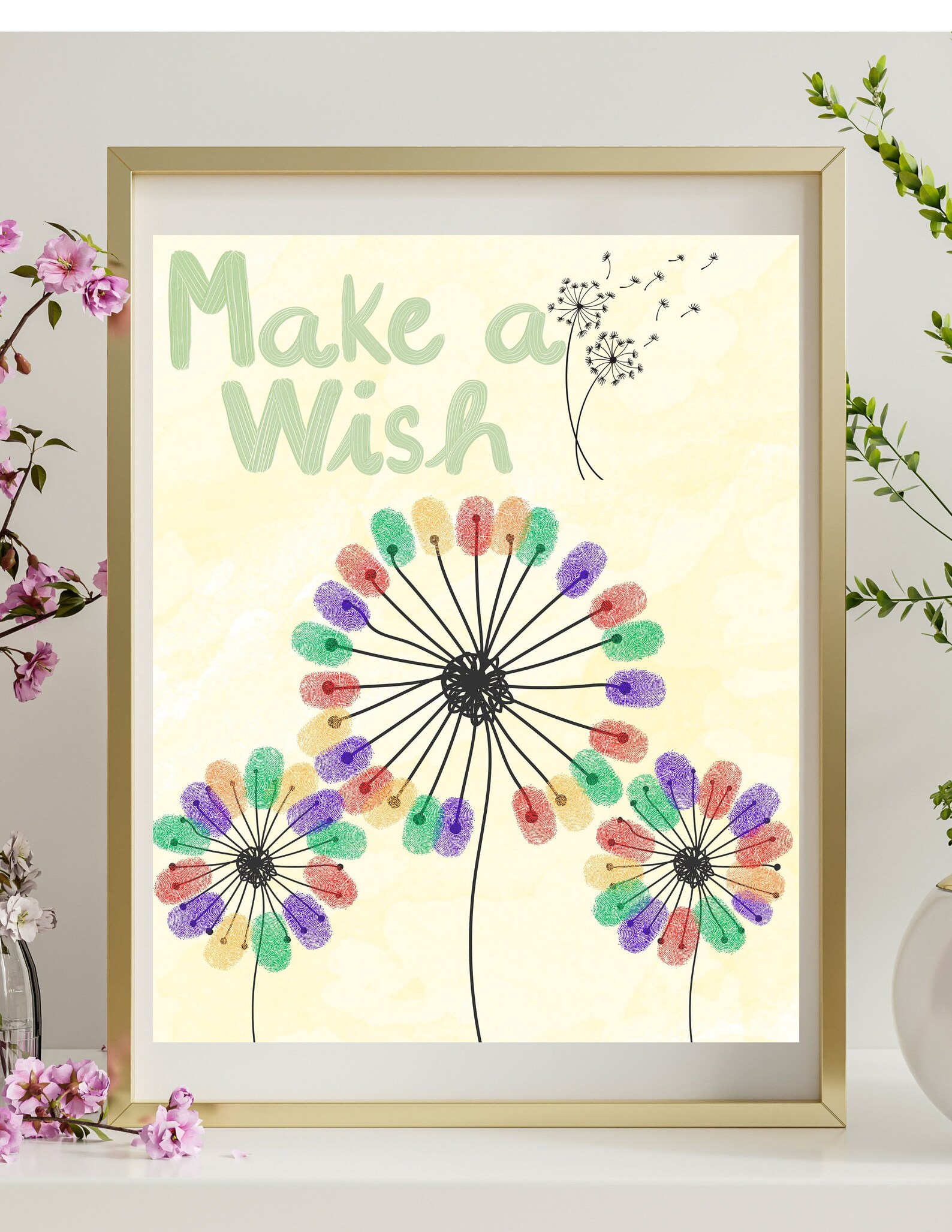 Spring Handprint Art Template|preschool Spring Art| Easy Spring Craft ...