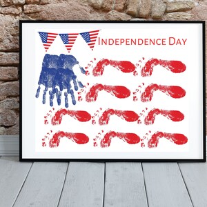 4th of July Handprint Art Template|preschool Summer Art| Easy Summer ...