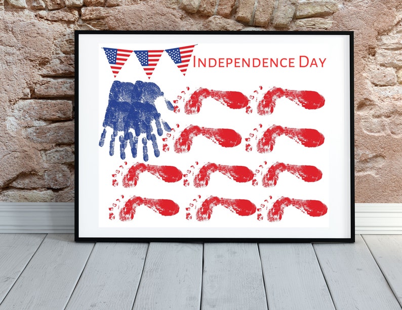 4th of July Handprint Art Template|preschool Summer Art| Easy Summer ...