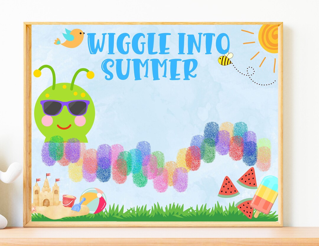 Summer Handprint Art Template|preschool Summer Art| Easy Summer Craft ...