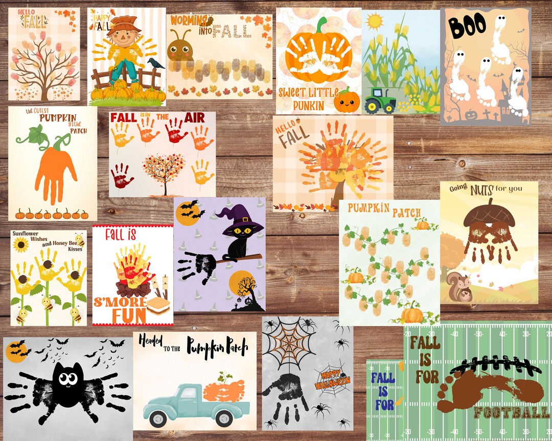 Fall Bundle of Craft Template|preschool Fall Art|easy Fall Craft ...