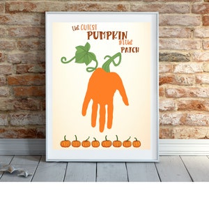 Fall Handprint Art Template|preschool Fall Art| Easy Fall Craft ...
