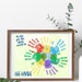 Spring Handprint Art Template|preschool Spring Art| Easy Spring Craft ...