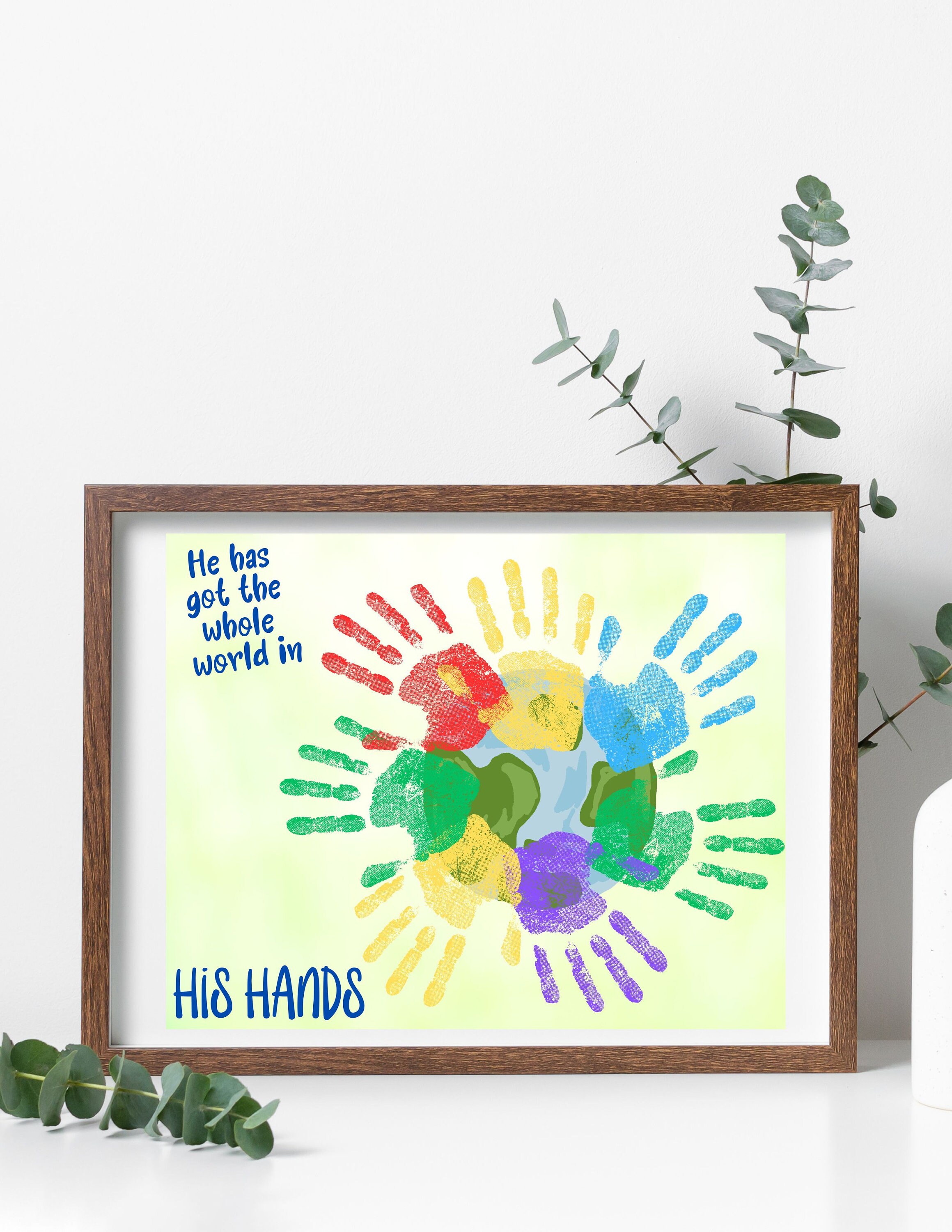 Spring Handprint Art Template|preschool Spring Art| Easy Spring Craft ...
