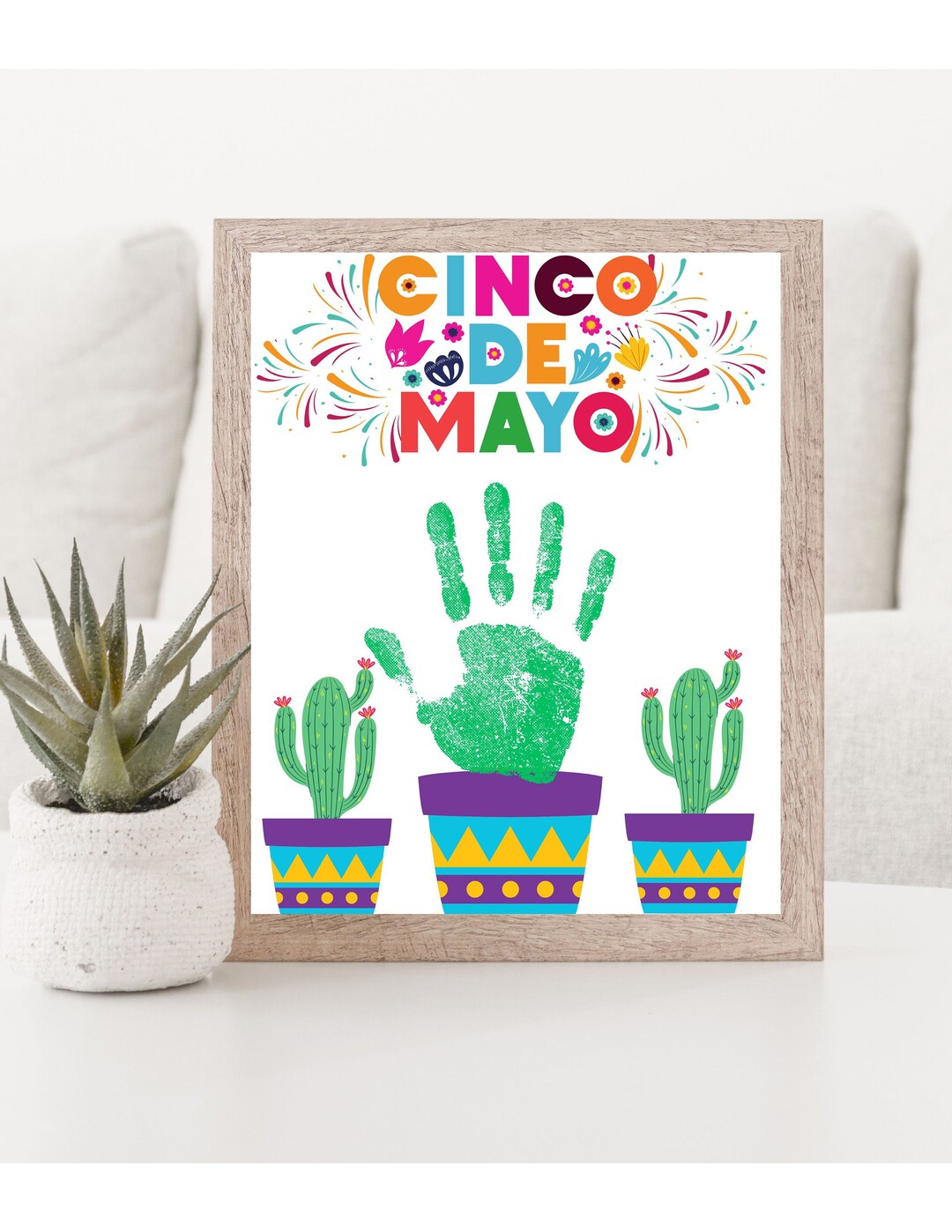 Cinco De Mayo Handprint Art Template|preschool Cinco De Mayo Art| Easy ...