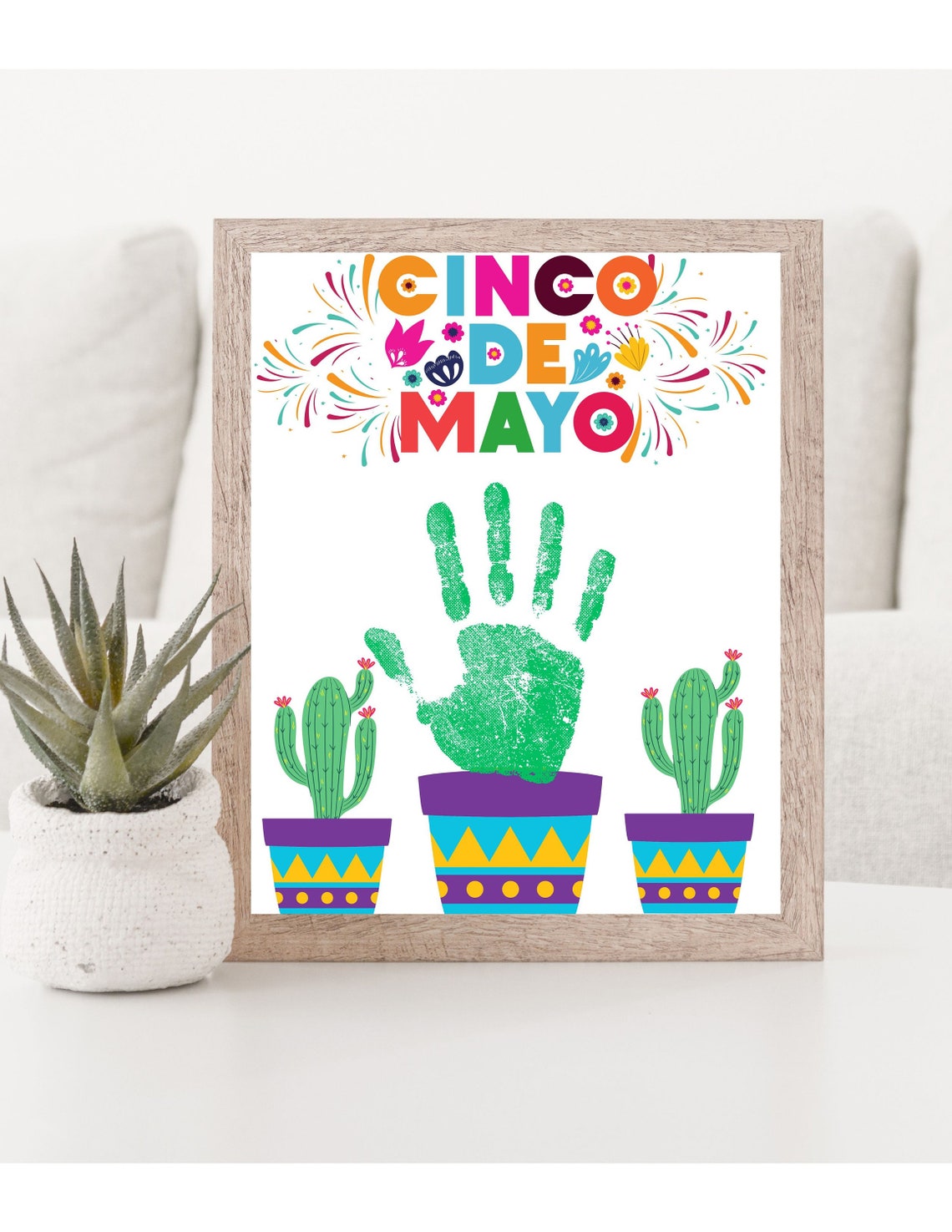 Cinco De Mayo Handprint Art Template|preschool Cinco De Mayo Art| Easy ...