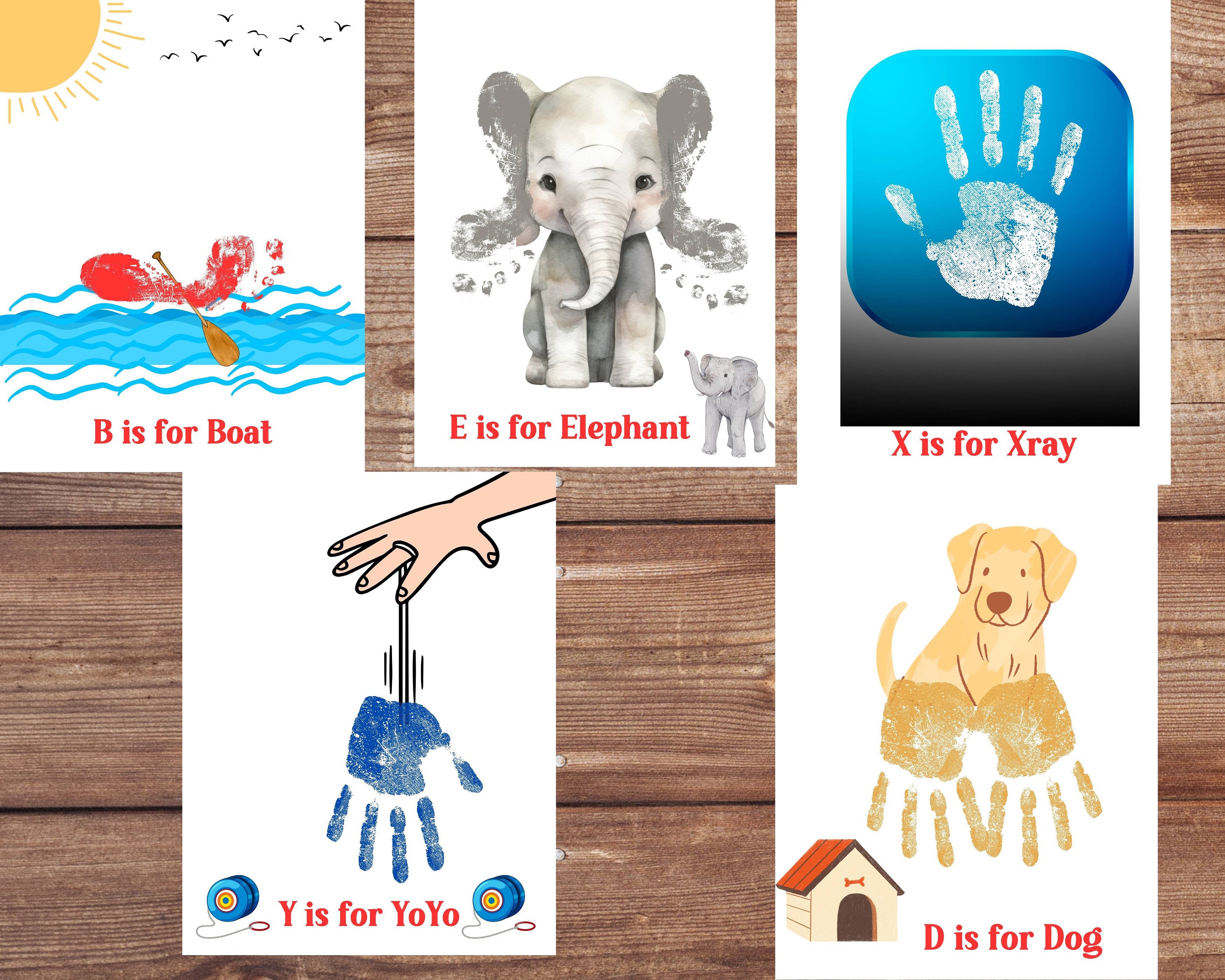 Alphabet Handprint Art Template|preschool ABC Art| Easy ABC Craft|abc ...