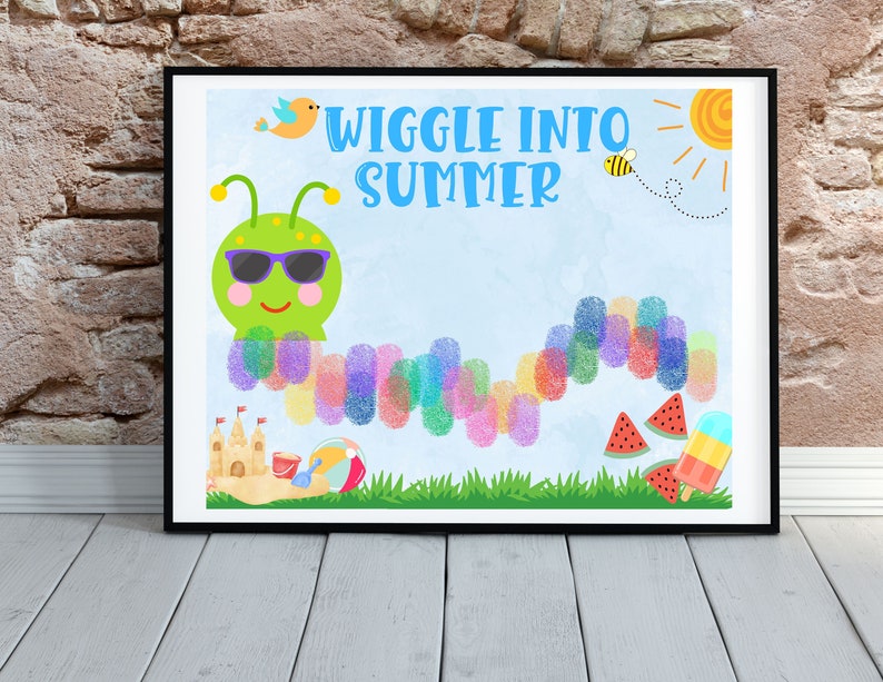 Summer Handprint Art Template|preschool Summer Art| Easy Summer Craft ...