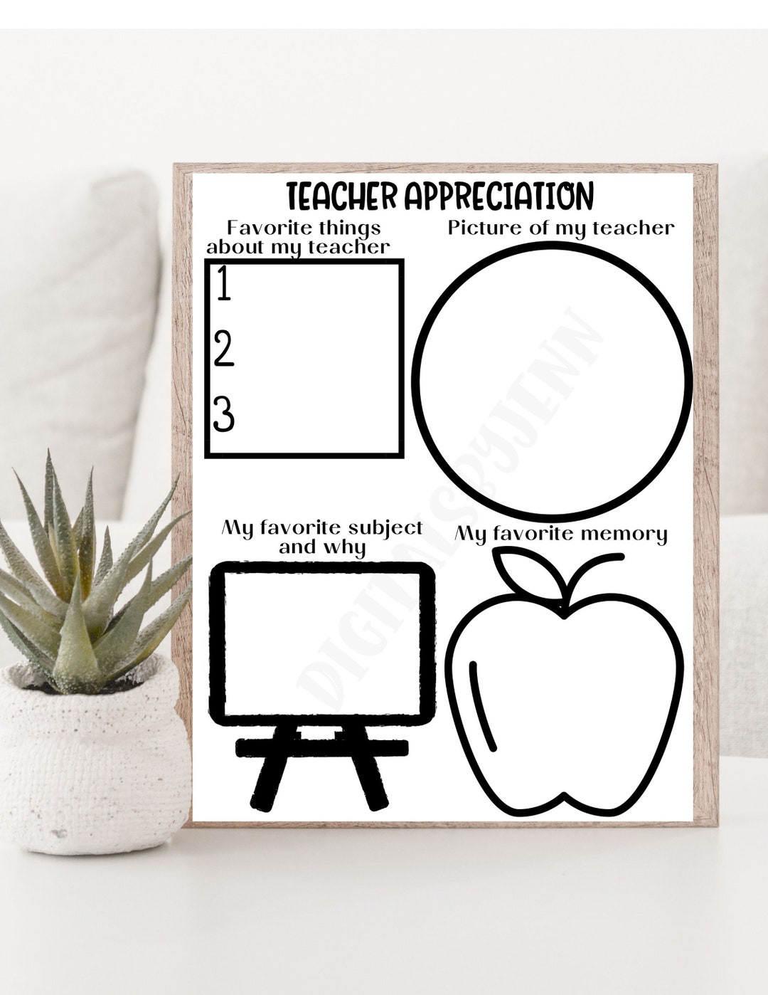 Teacher Appreciation Printable| Teacher Gift Download| Classroom ...