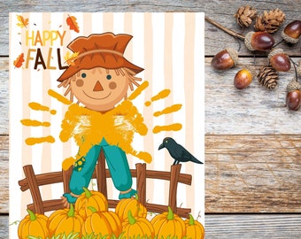 Fall Handprint Art Template|preschool Fall Art| Easy Fall Craft ...