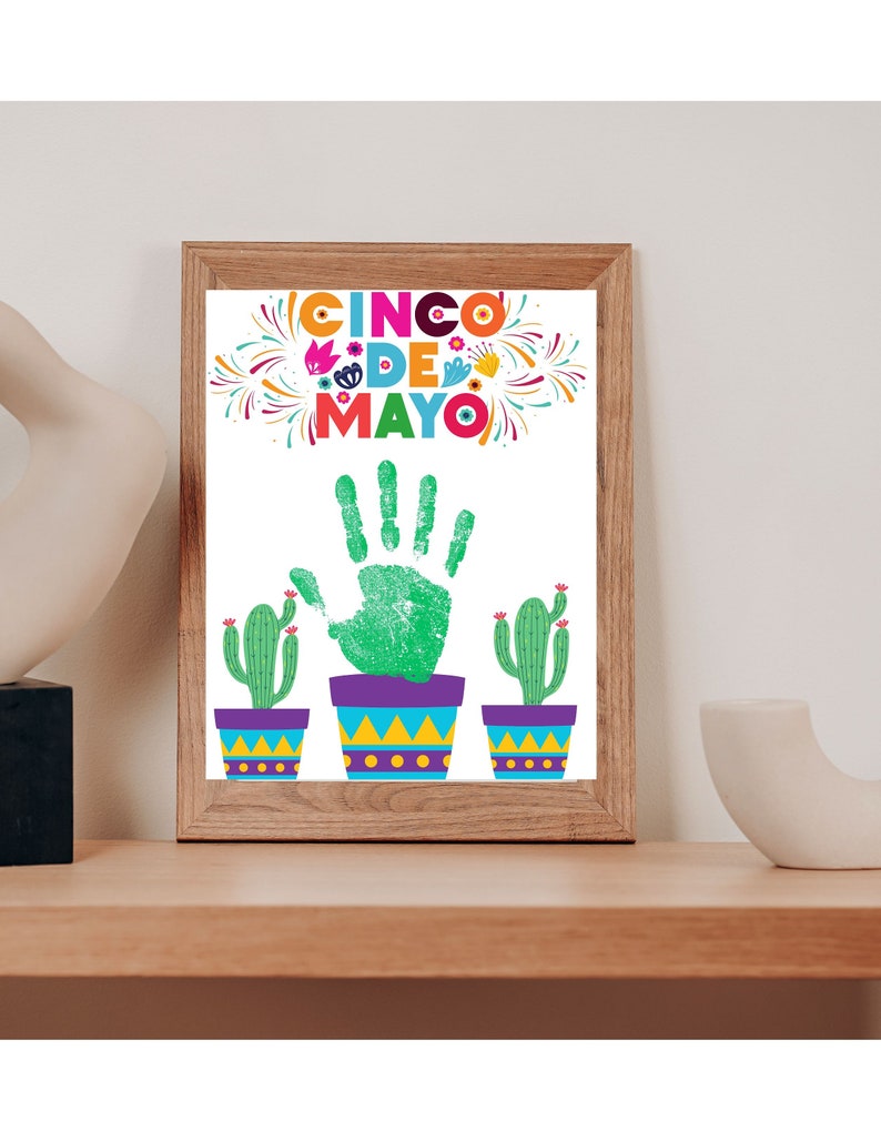 Cinco De Mayo Handprint Art Template|preschool Cinco De Mayo Art| Easy ...