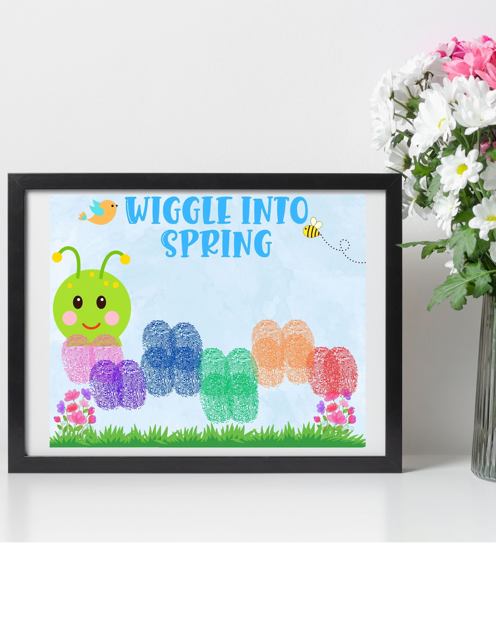 Spring Handprint Art Template|preschool Spring Art| Easy Spring Craft ...