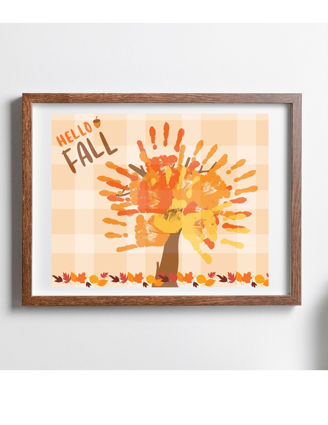 Fall Handprint Art Template|preschool Fall Art| Easy Fall Craft ...