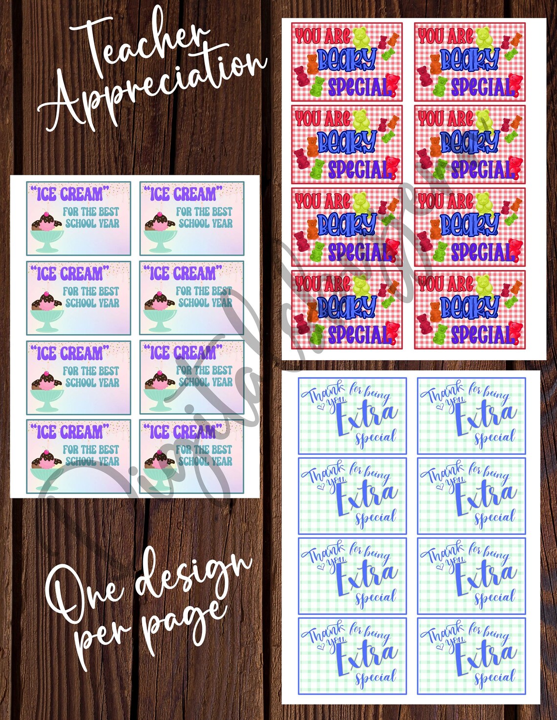 Teacher Appreciation Gift Tag|teacher Gift Tag Printable|gift Tag ...