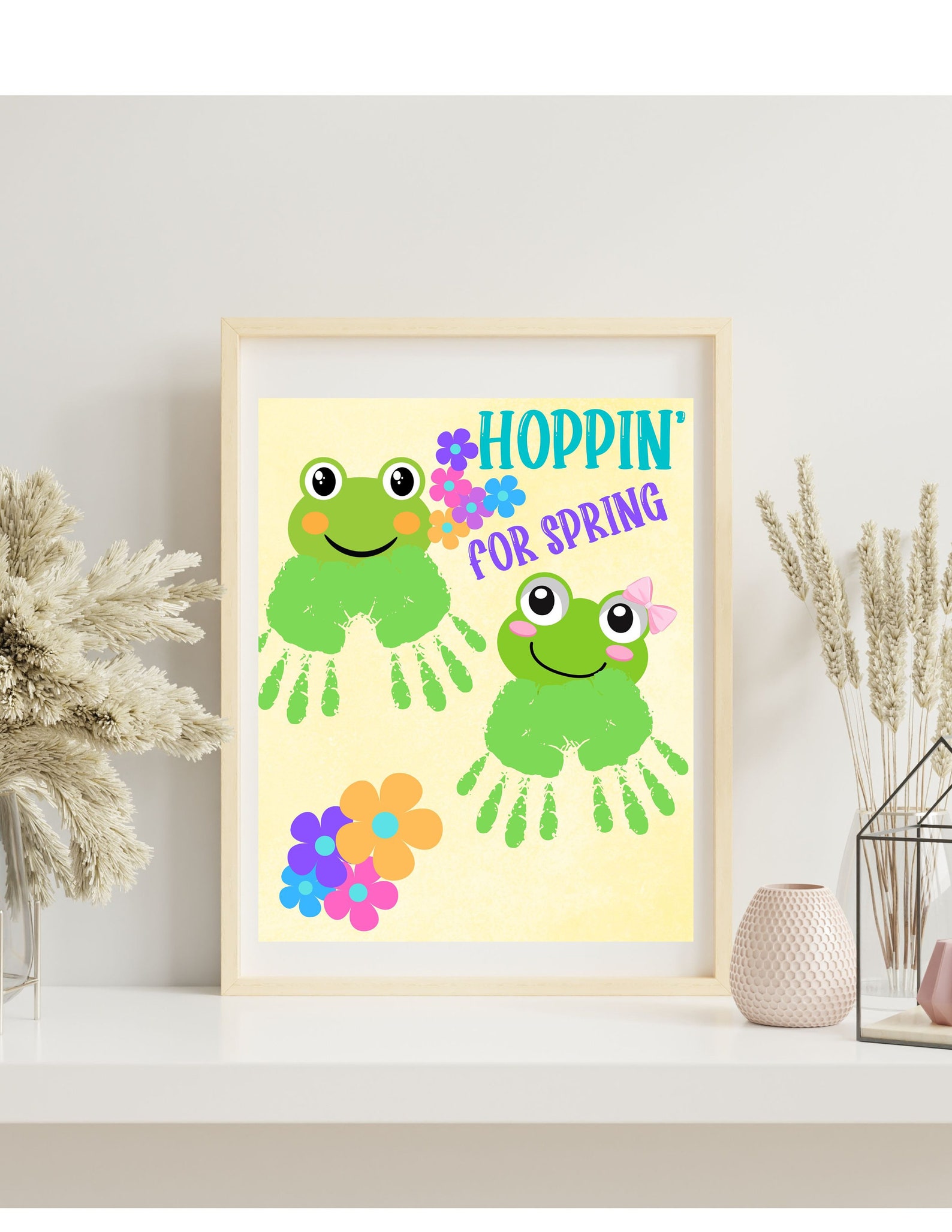 Spring Handprint Art Template|preschool Spring Art| Easy Spring Craft ...