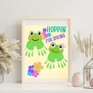 Spring Handprint Art Template|preschool Spring Art| Easy Spring Craft ...