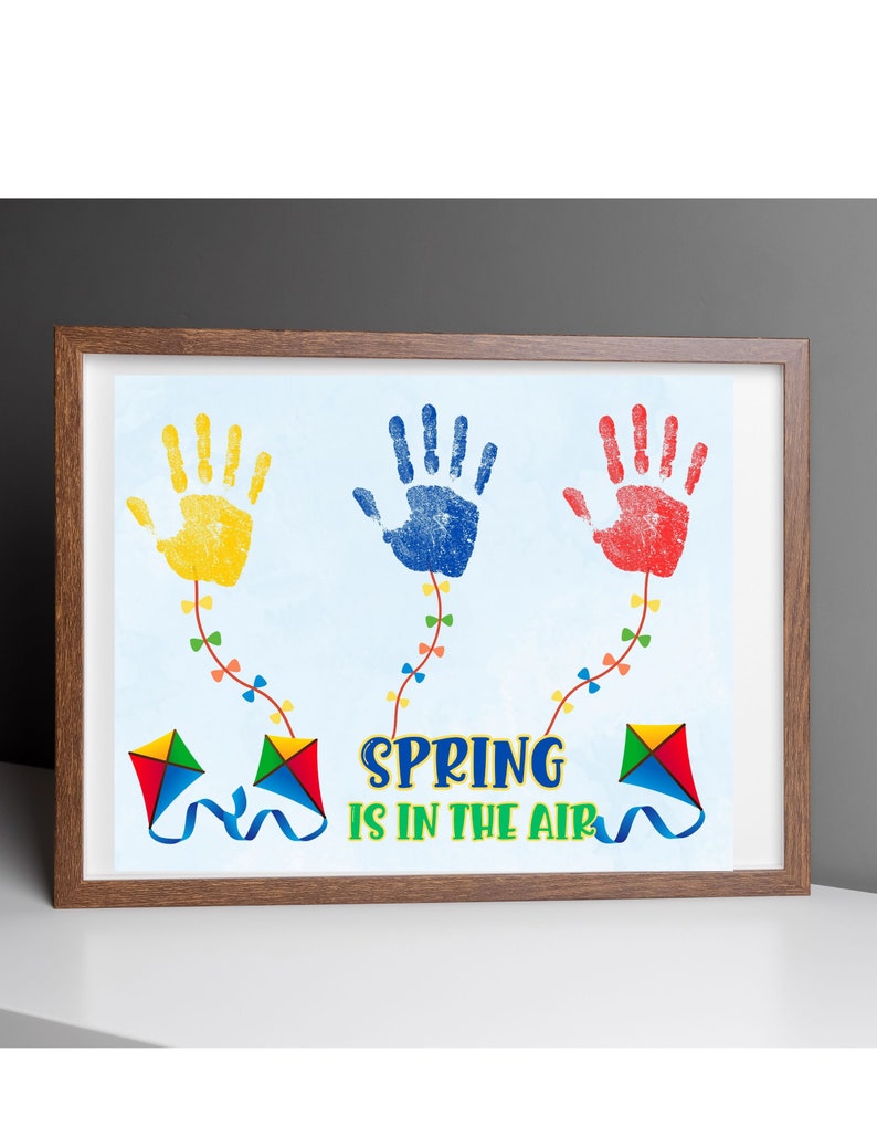 Spring Handprint Art Template|preschool Spring Art| Easy Spring Craft ...