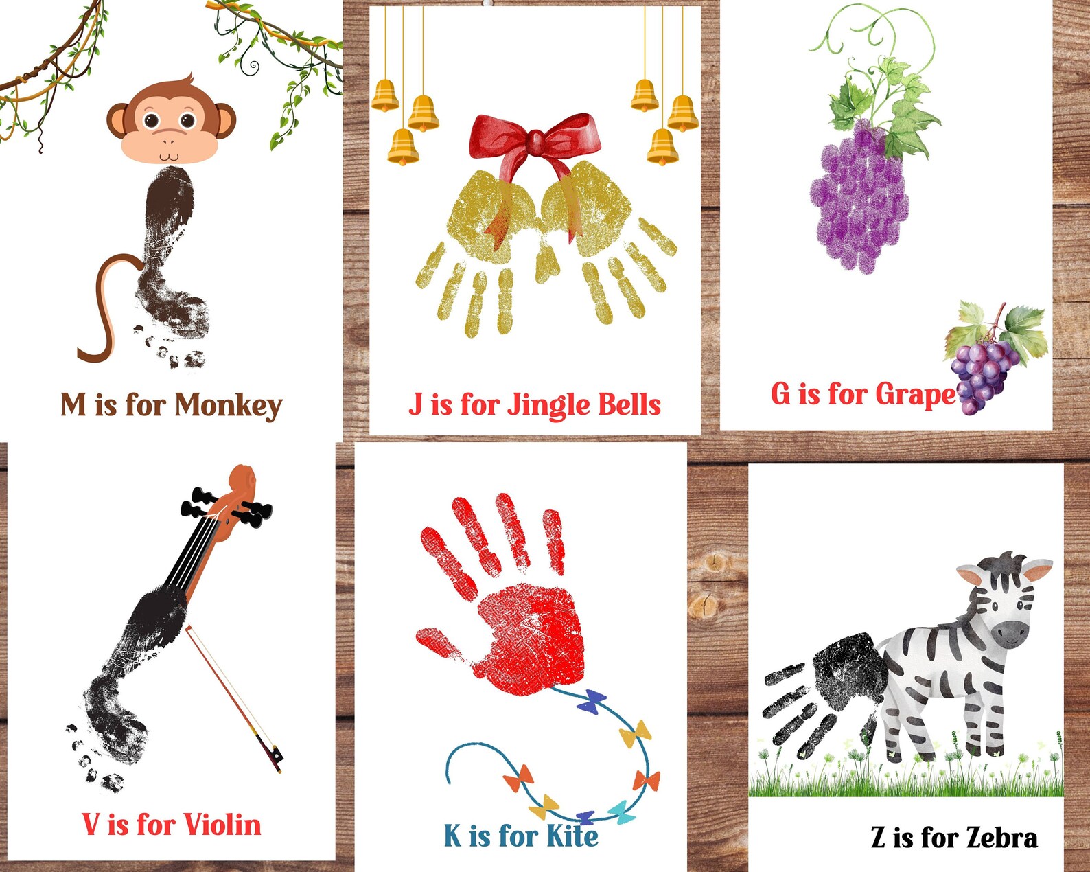 Alphabet Handprint Art Template|preschool ABC Art| Easy ABC Craft|abc ...