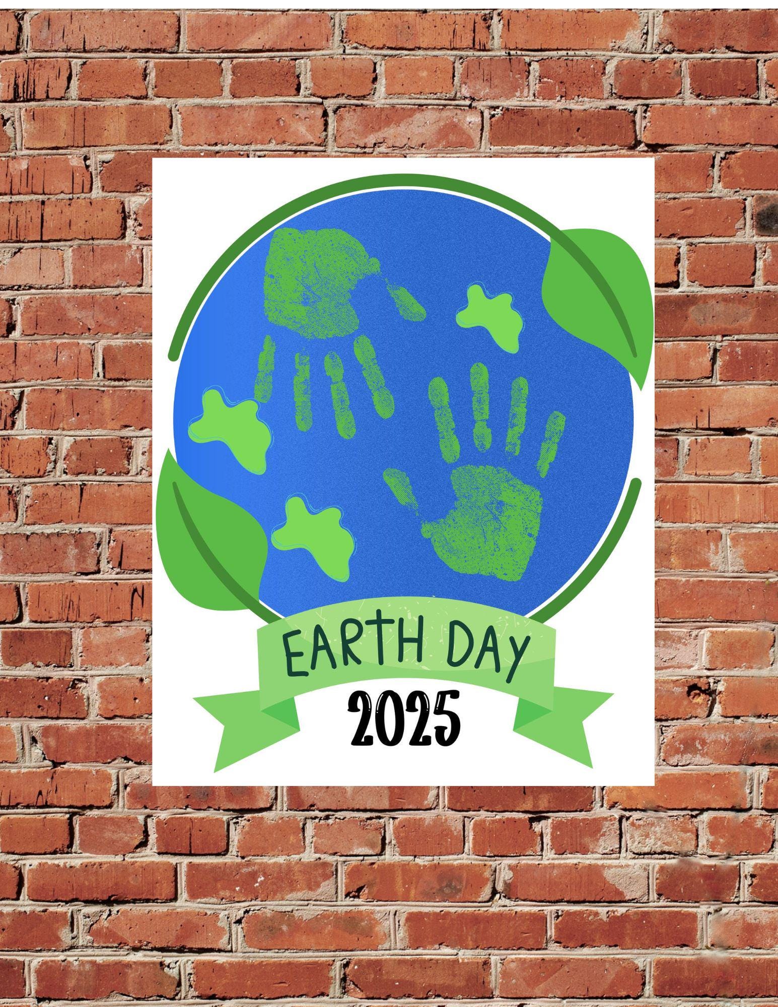 Earth Day 2025 Handprint Art Template|preschool Earth Day Art| Easy ...