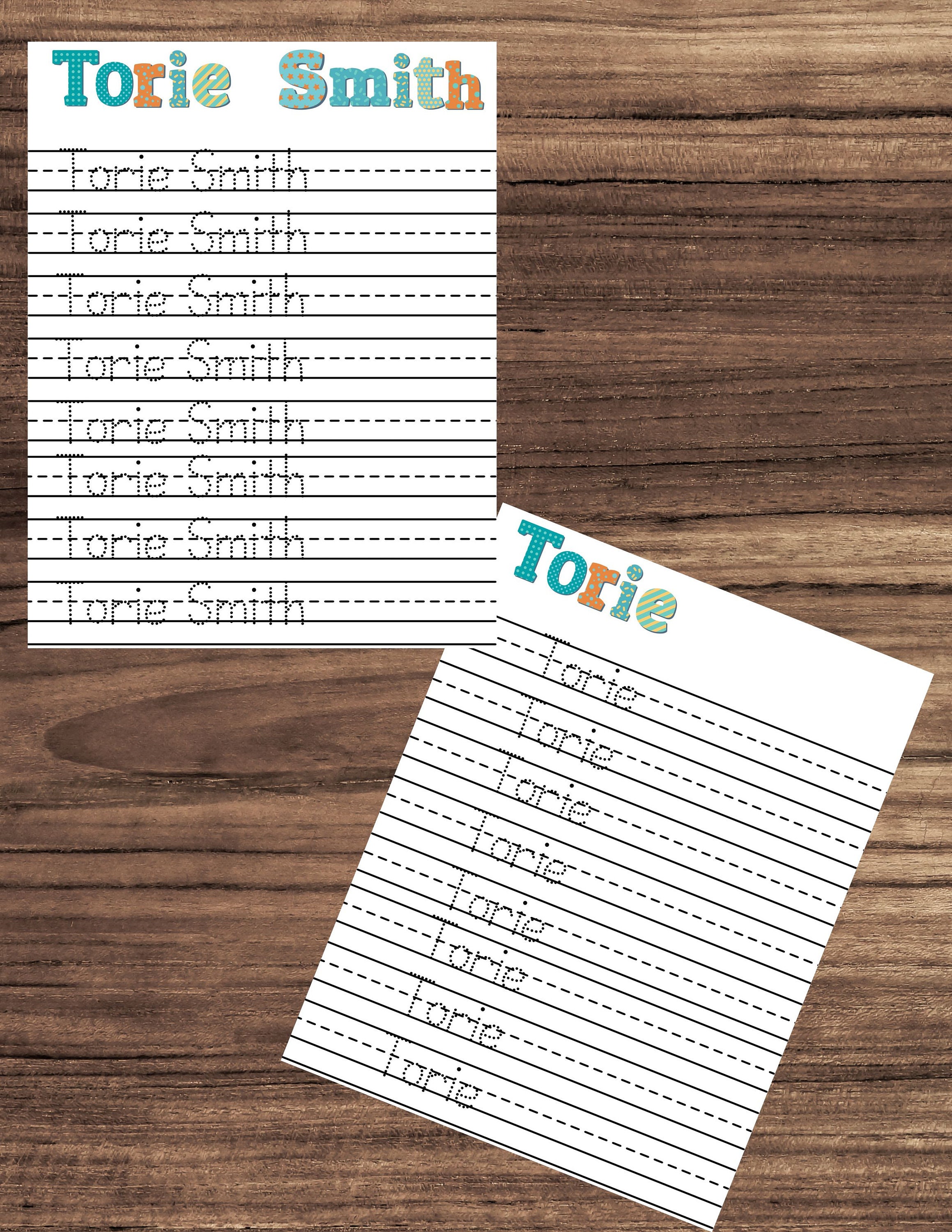 Customized Handwriting Worksheets Personalized Name Tracing Worksheets ...