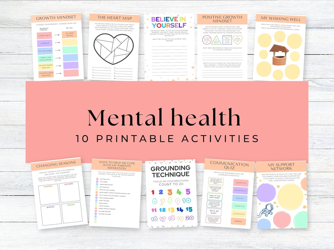 Mental Health Activity | Child Mental Health | Mental Health for Kids ...