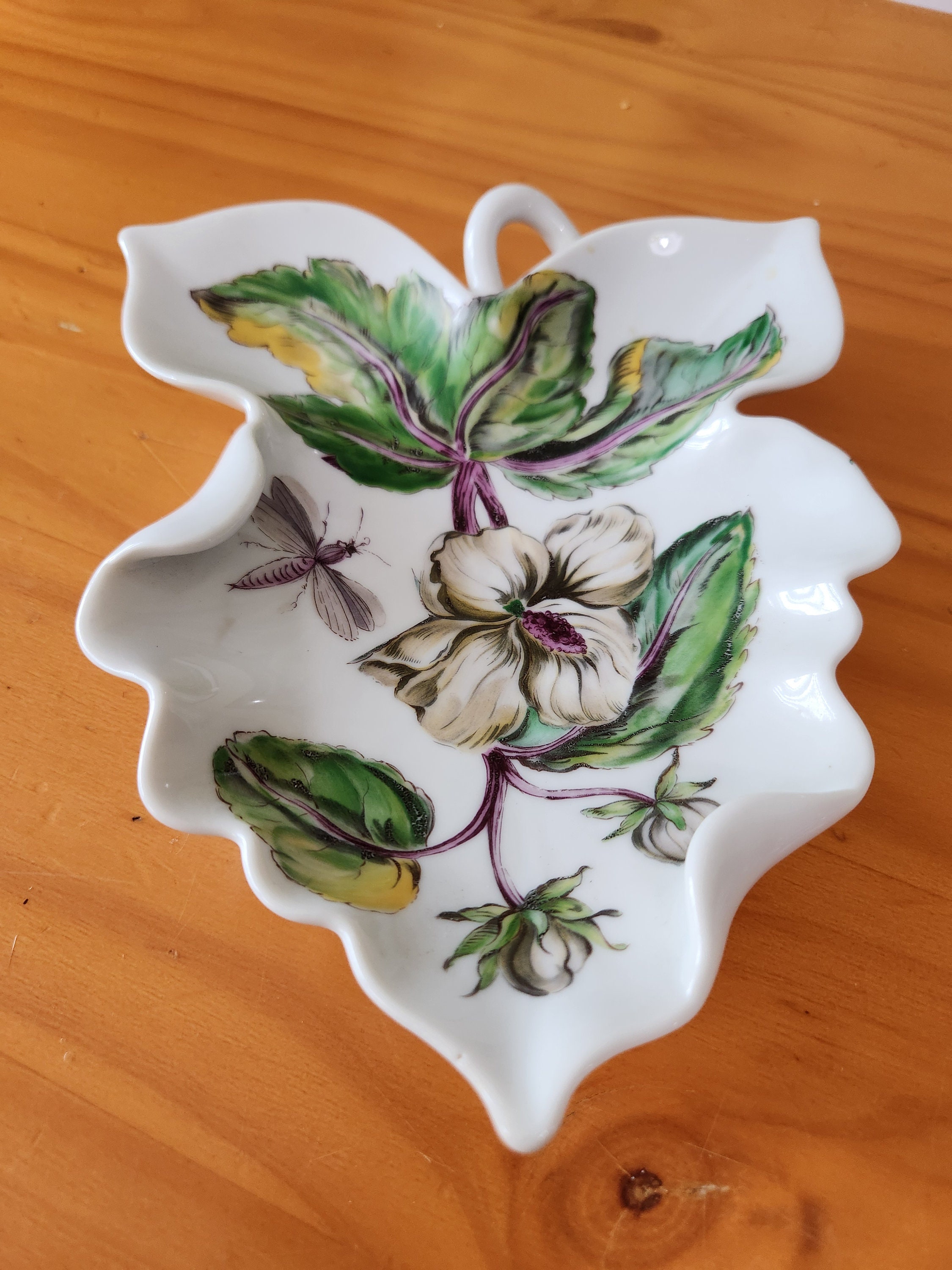 Stunning Mottahedeh Design Leaf Plate RARE - Etsy
