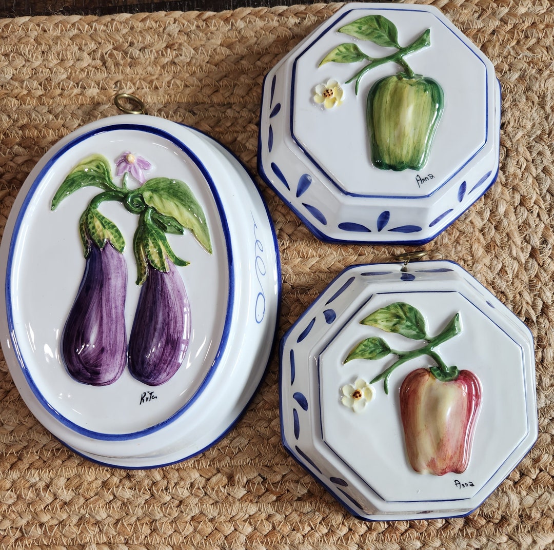 Vintage Italian INTRADA ABC Ceramic Vegetable Molds Set - Etsy