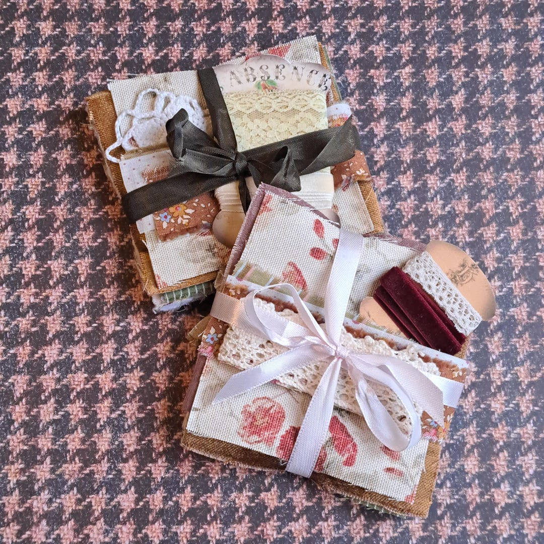 Slow Stitch Kit,mini Slow Stitch Kits,beginner Slow Stich Kit,floral ...