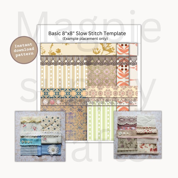 Slow Stitch Template - Etsy