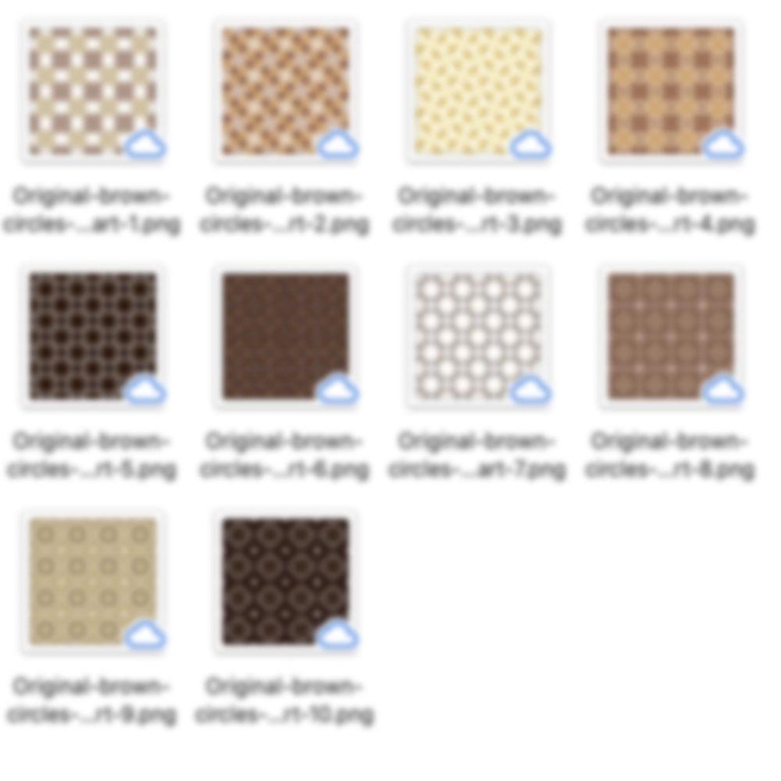 Brown Circle Mosaic Patterns 10 Unique High-quality Digital Images for Design Inspiration - Etsy