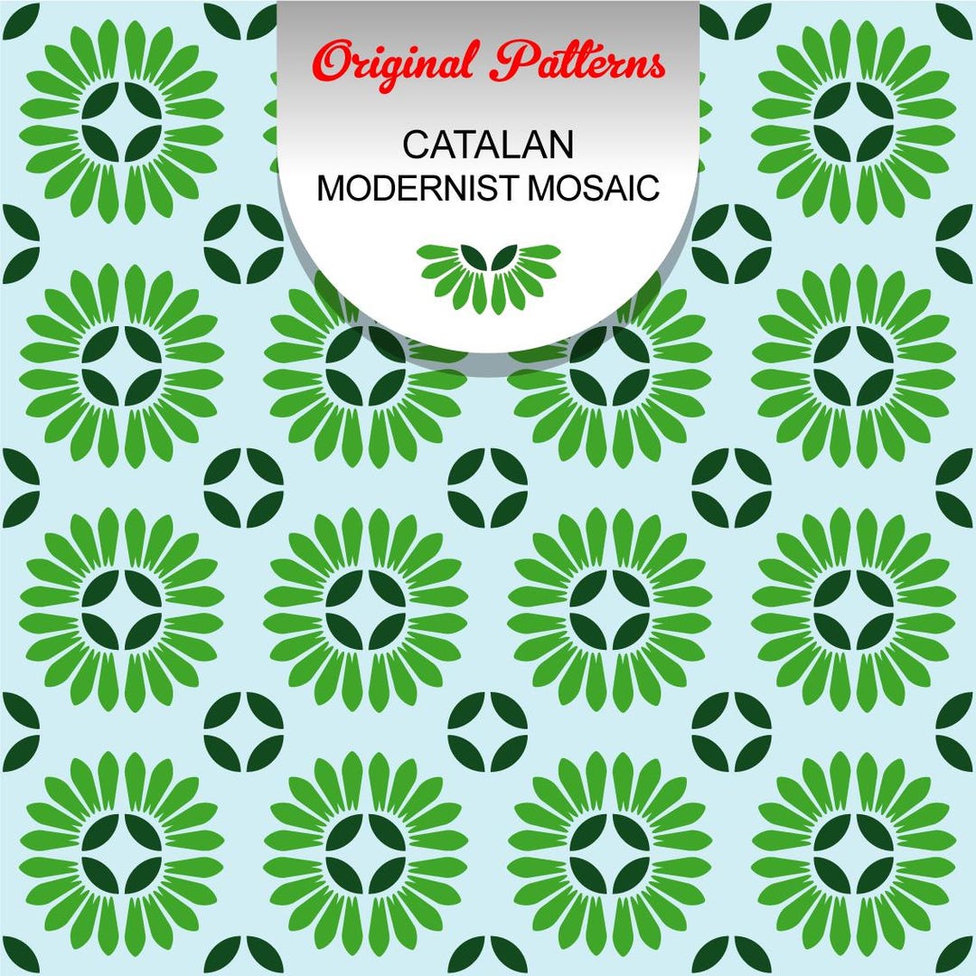 10 Catalan Modernist Mosaics – Original High-resolution Patterns for ...