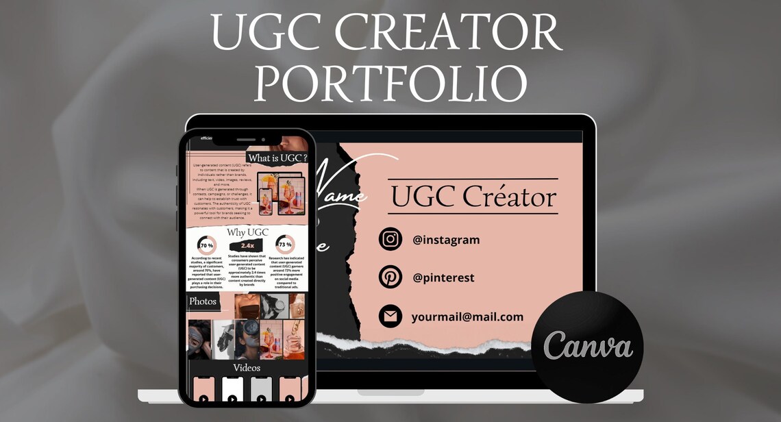 UGC Portfolio, UGC Template, UGC Portfolio Template, Ugc Creator, Ugc ...