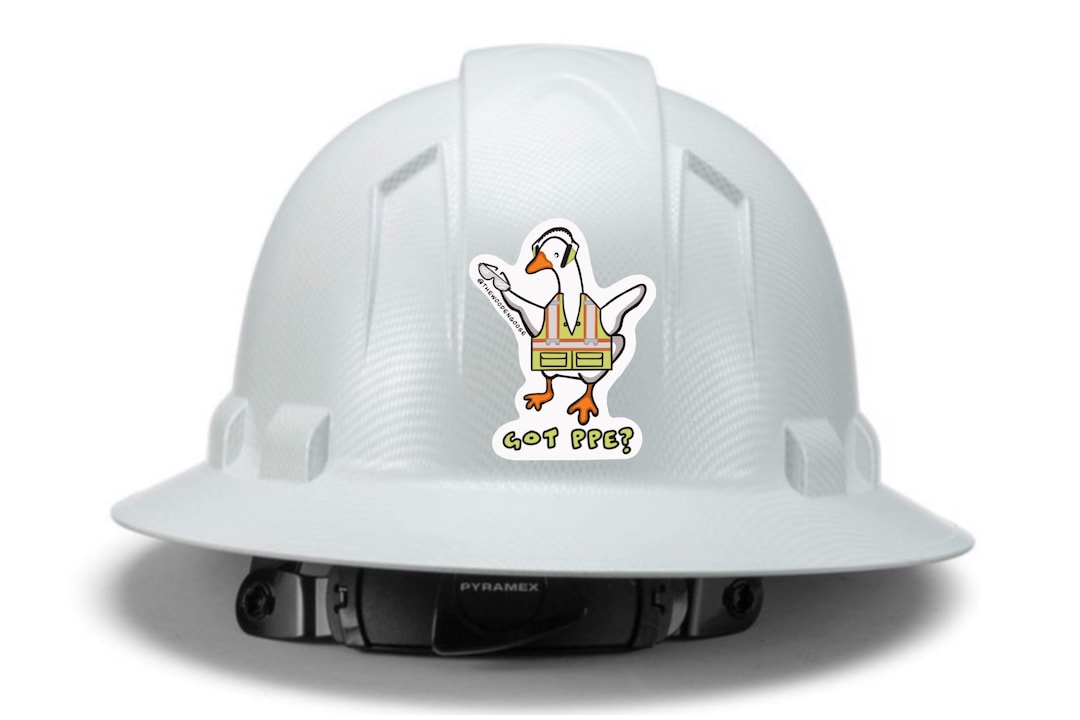 Safety Sticker | PPE Sticker | Goose Sticker | Laptop Sticker | Water ...