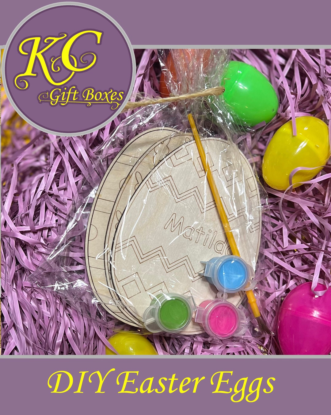 Personalized Easter Paint Kit, Easter Basket Filler for Boy/girl ...