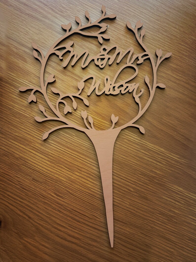 Custom Wedding Cake Topper, Rustic Wedding Cake Toppers, Boho Wedding ...