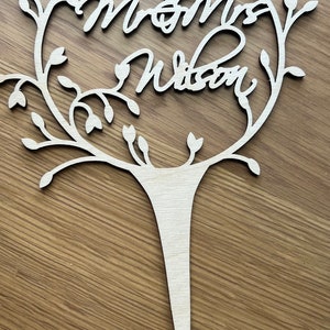 Custom Wedding Cake Topper, Rustic Wedding Cake Toppers, Boho Wedding ...