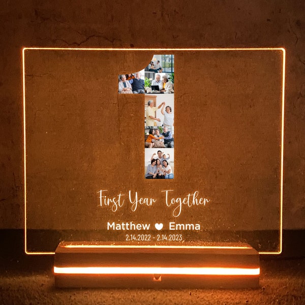 Custom Map Together Forever Wedding Couple Light Up Lamp LED ...