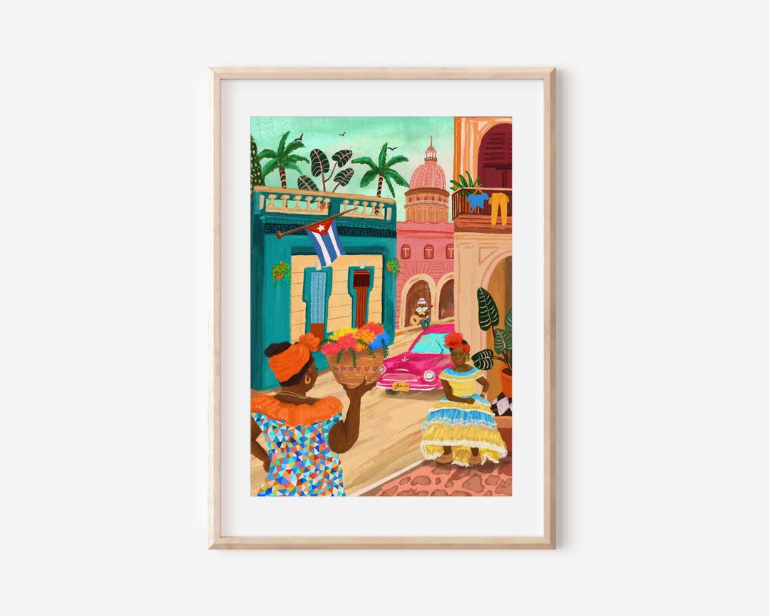 Havana Print, Havana Poster, Cuba Wall Art, Havana Art Print, Cuba Art ...