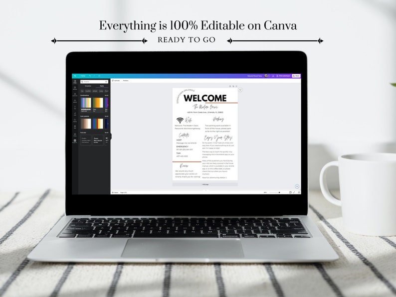 Airbnb Welcome Sign, Vrbo Welcome Sign, Guest Arrival Template Poster ...